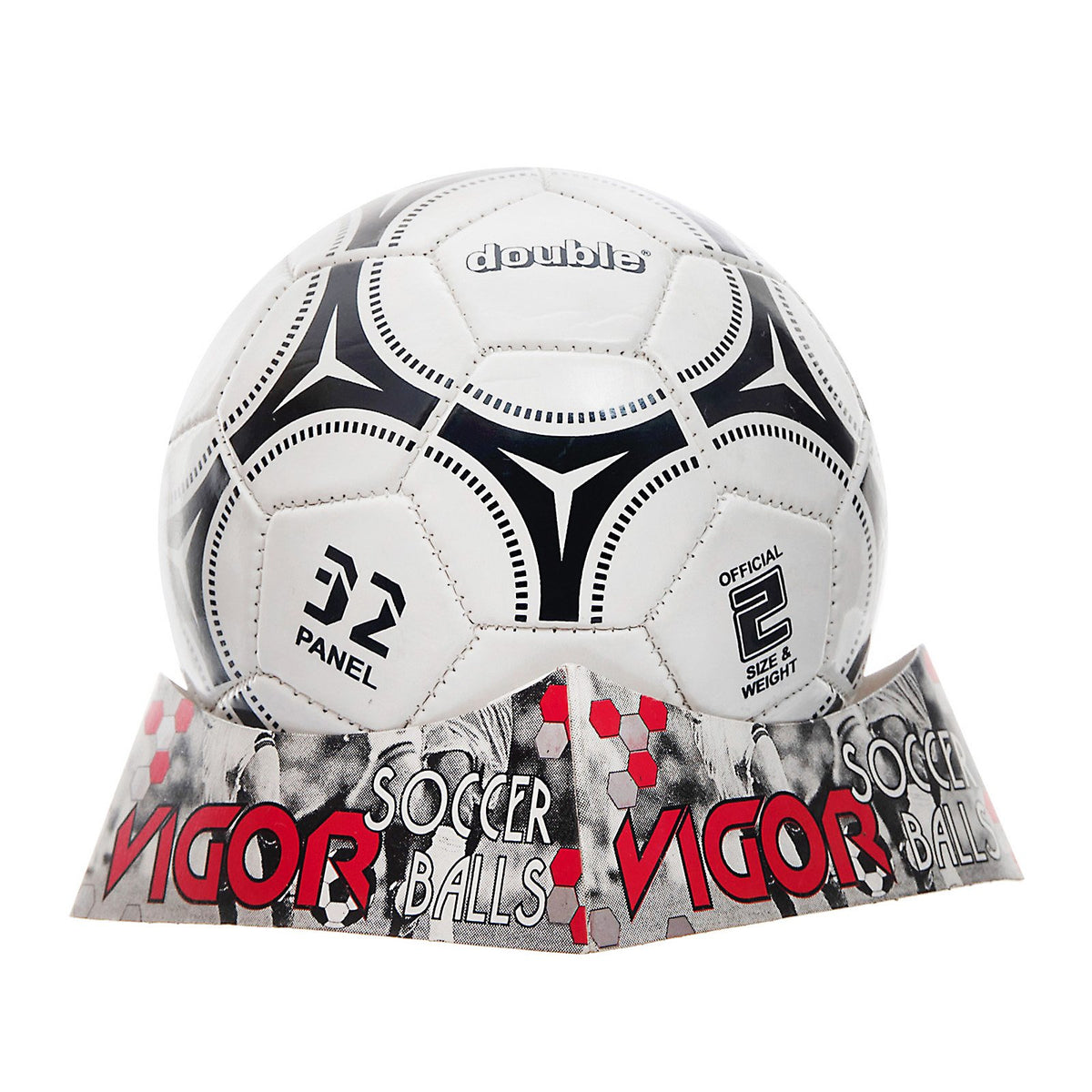 DOUBLE Size 2 Soccer Ball | Graphic Black – Sol-Effect